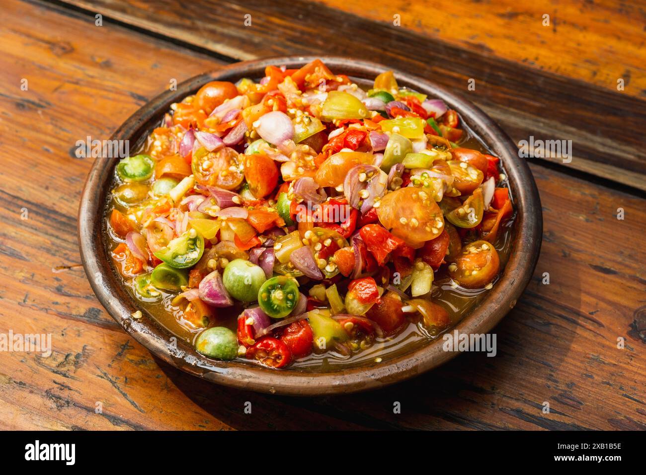 sambal matah, "Matah" means raw. Sambal matah is a chili condiment made ...