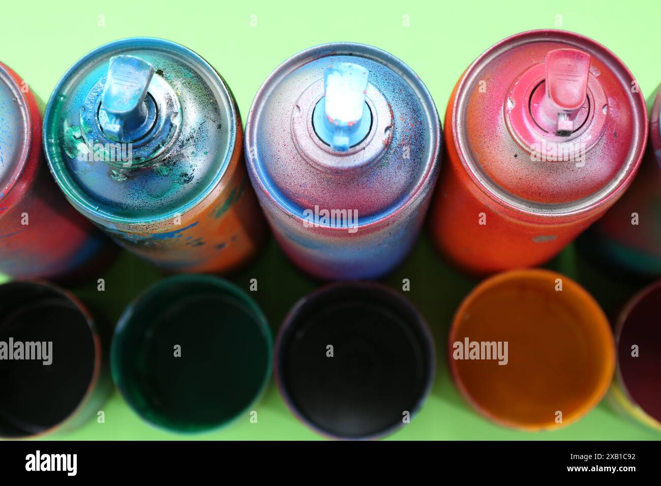Top view spray paint hi-res stock photography and images - Alamy