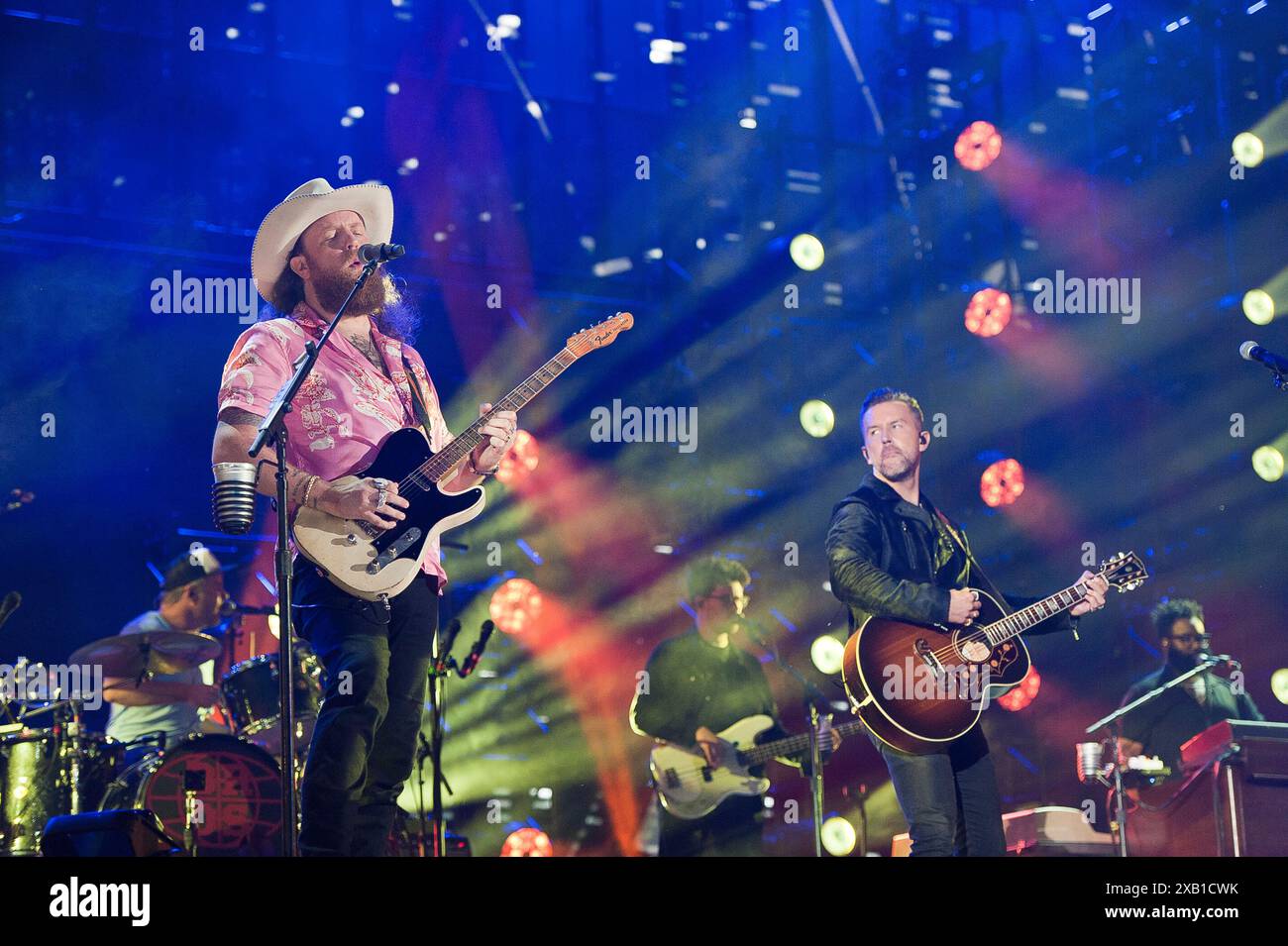 June 9, 2024 - Nashville, Tennessee; USA -Guitarist JOHN OSBORNE and ...