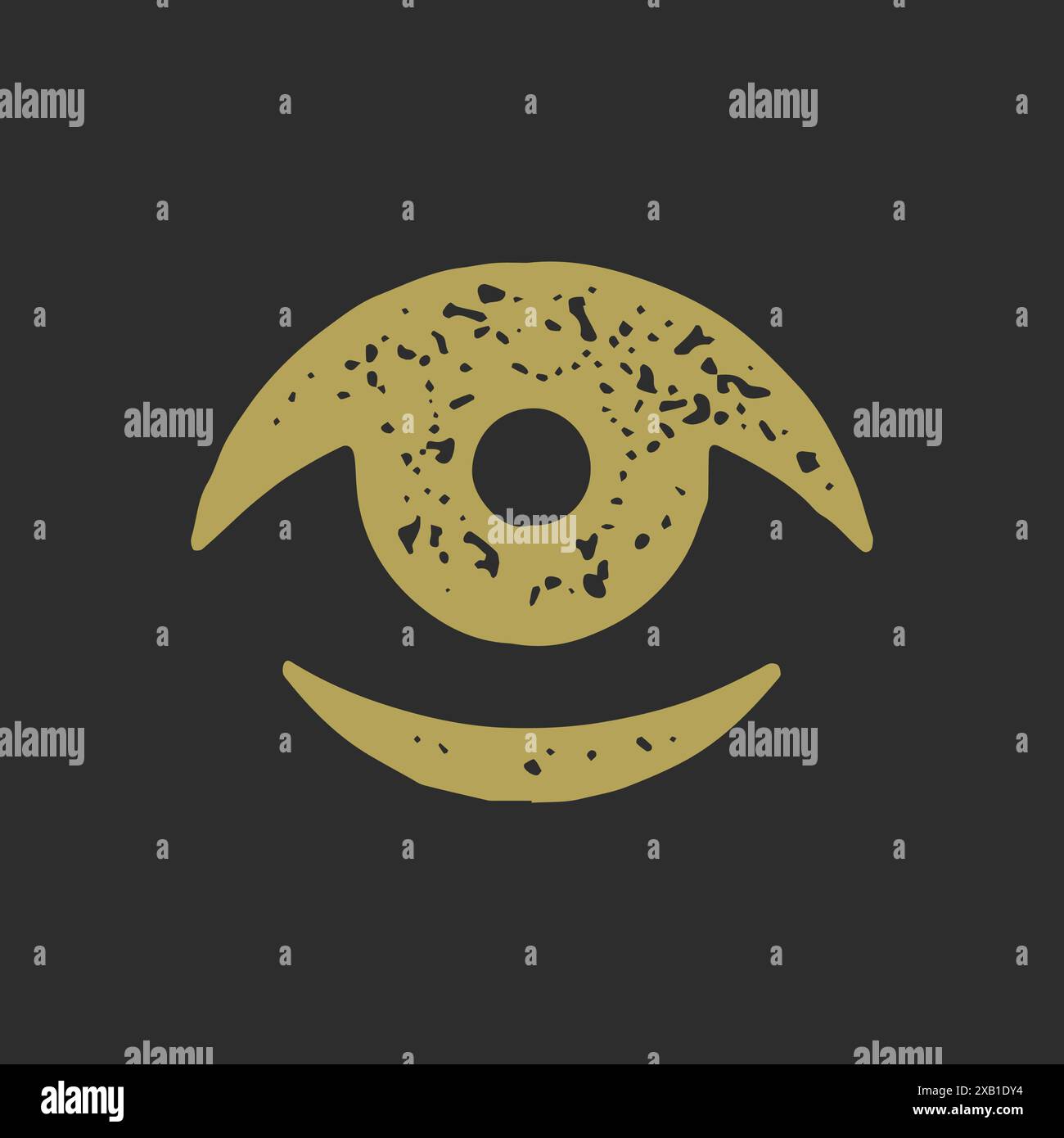 Minimalist spiritual eye with pupil esoteric symbol of power and mystic ...