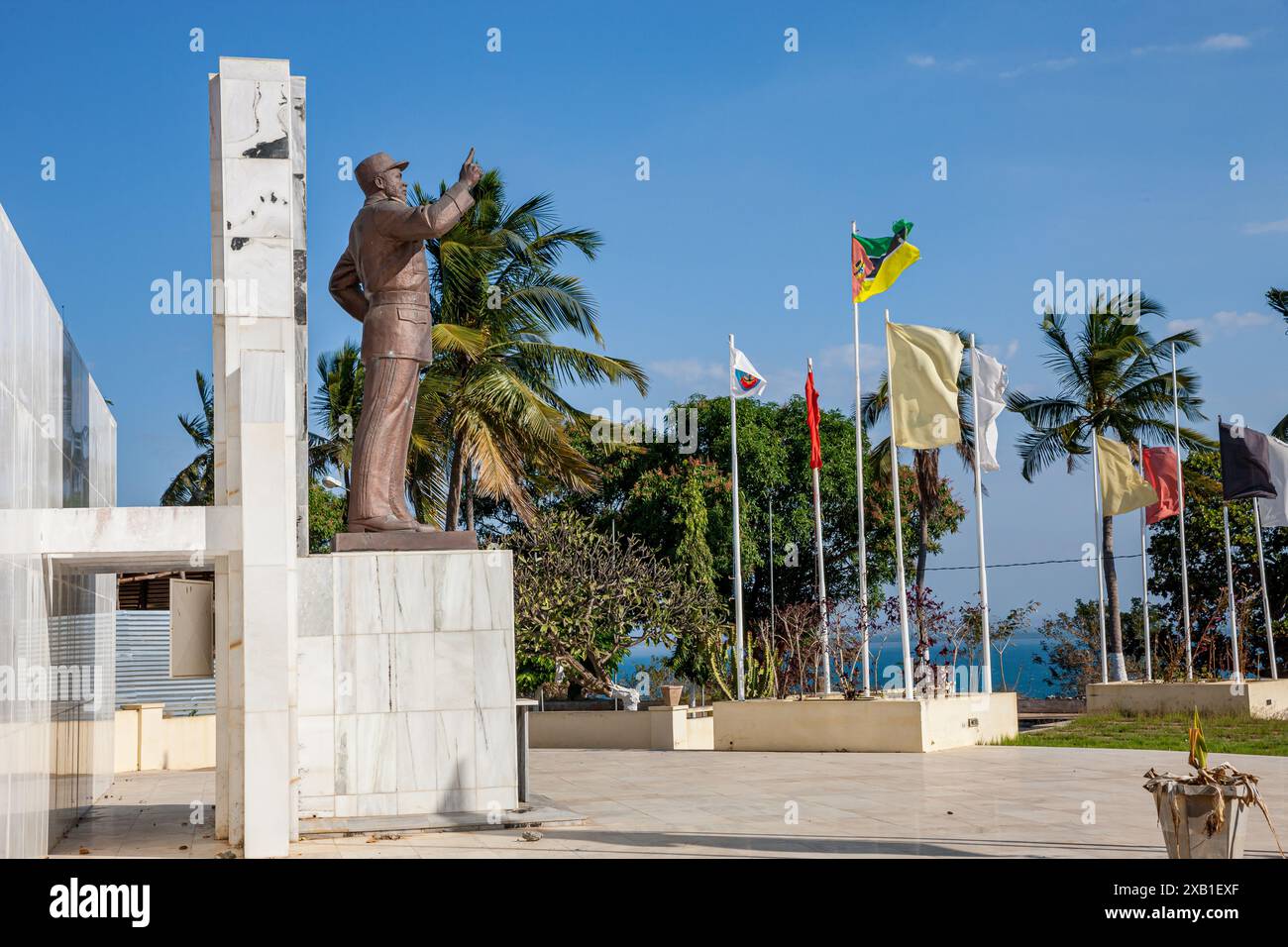 Mozambique, Cabo Delgado, Pemba, Statue of Samora Machel Stock Photo ...