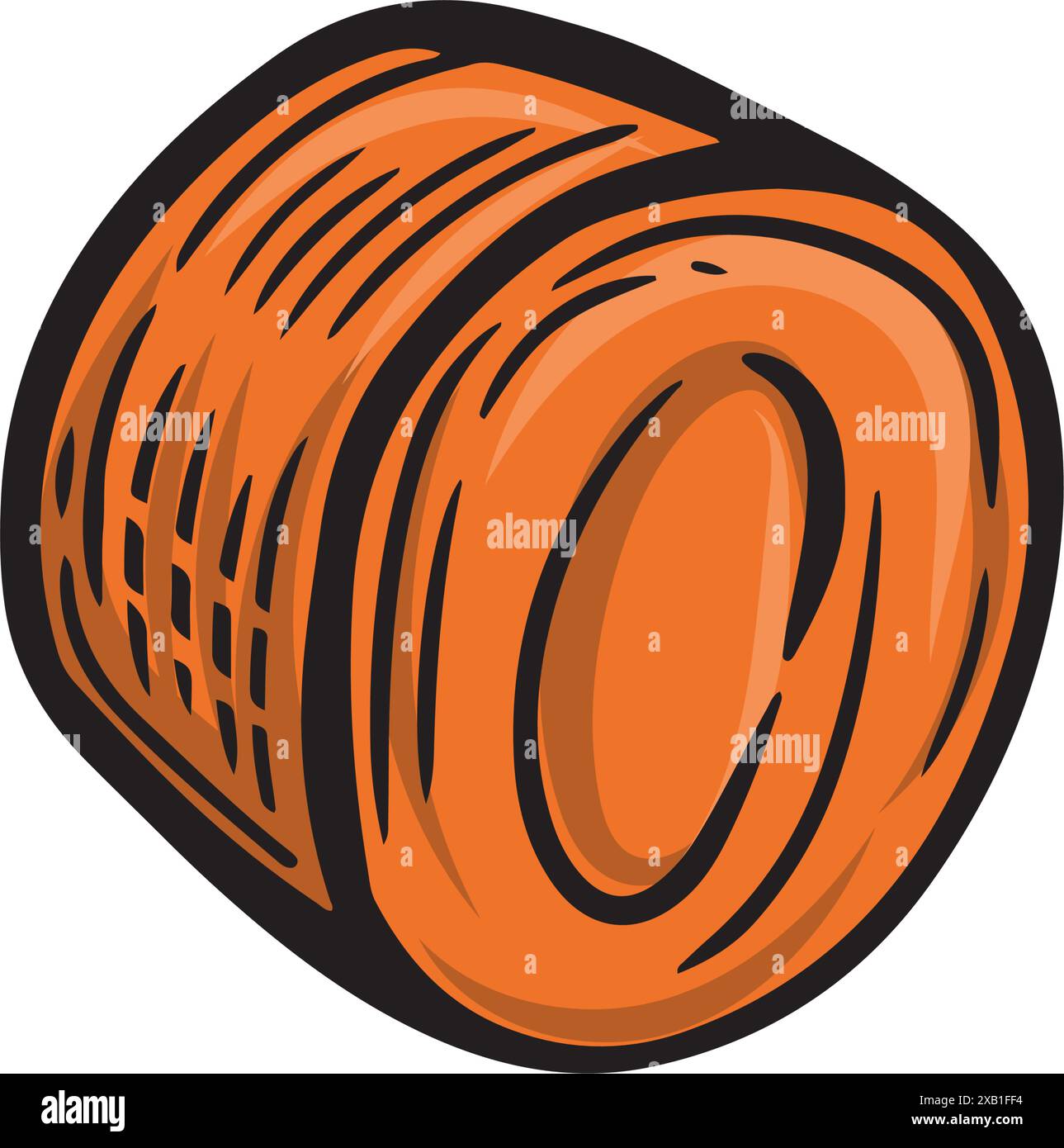 Carrot slice isolated on Stock Vector Images - Alamy