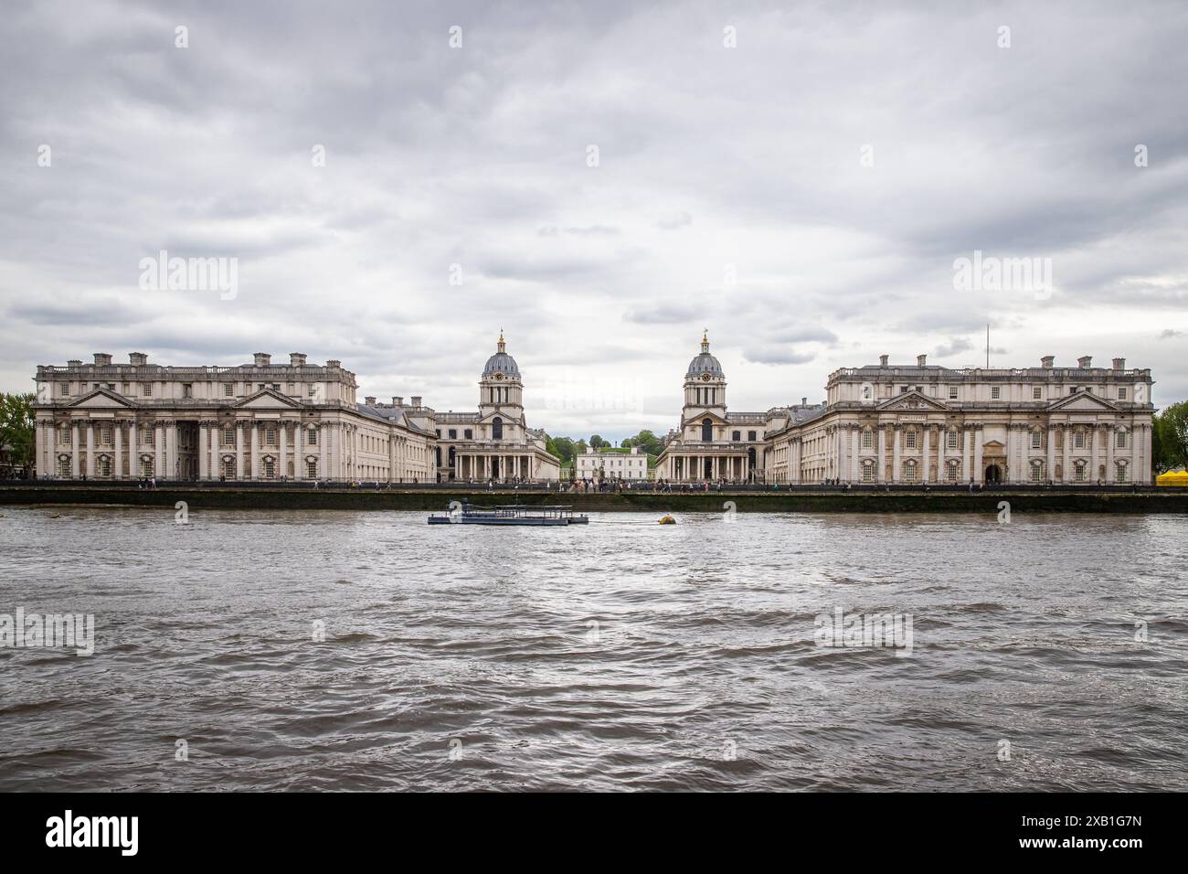 Royal Naval College from the Thames Stock Photo - Alamy
