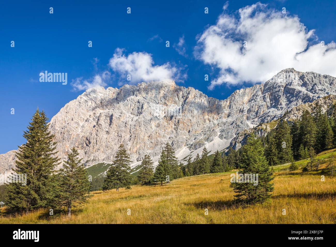 geography / travel, Austria, Tyrol, Ehrwald, Wettersteingebirge seen ...