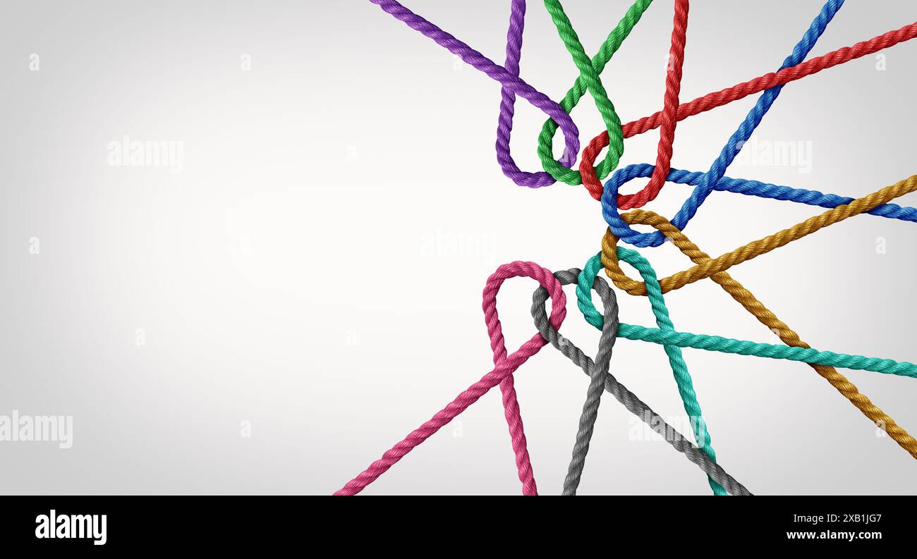 Concept Of Teamwork And Unity as a business metaphor for joining an ...