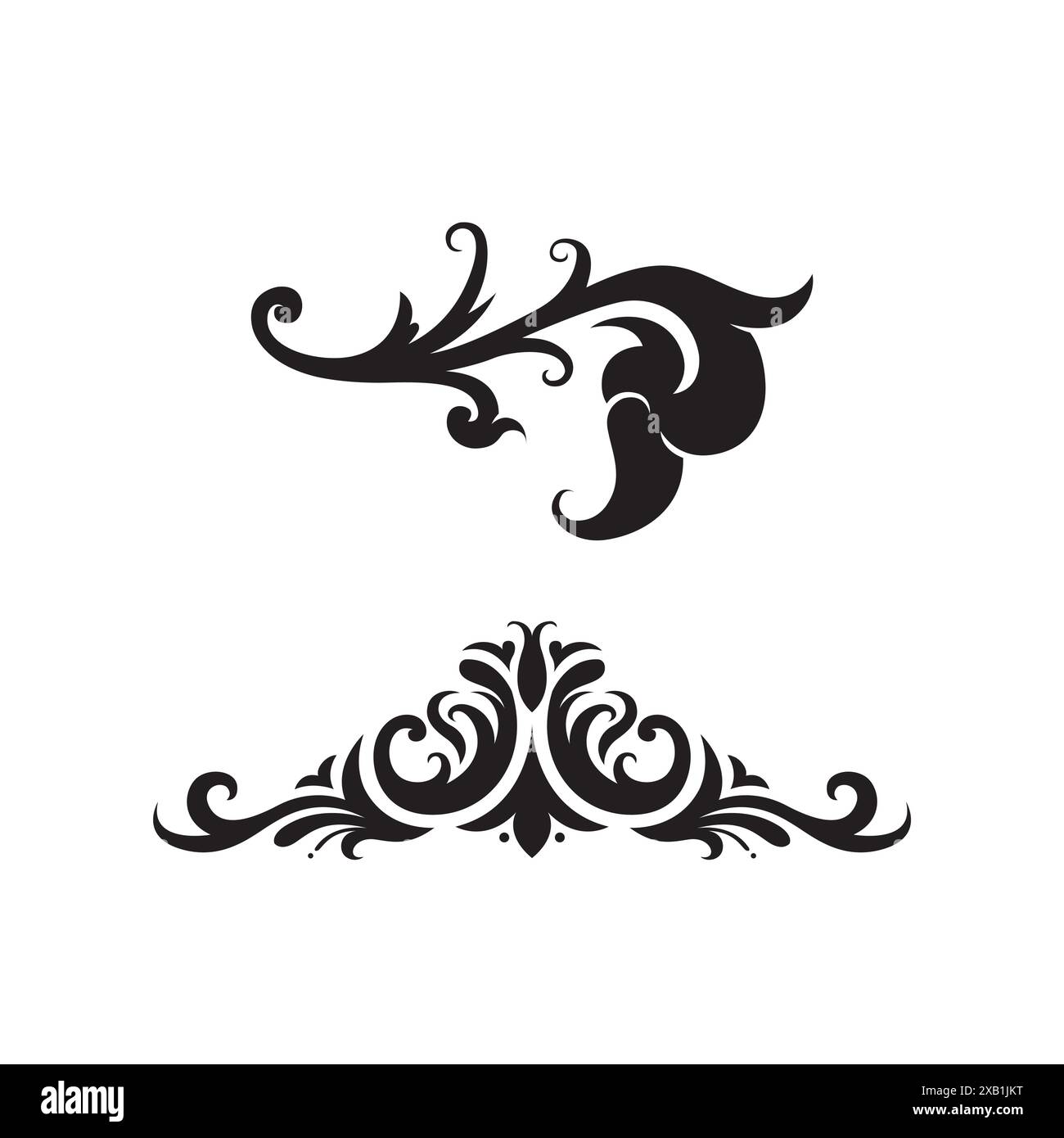 Simple floral motif hi-res stock photography and images - Alamy