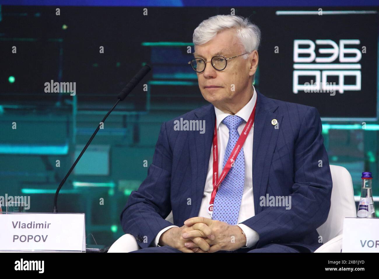 Saint Petersburg, Russia. 07th June, 2024. Vladimir Popov, Head of Laboratory of Enzyme ...