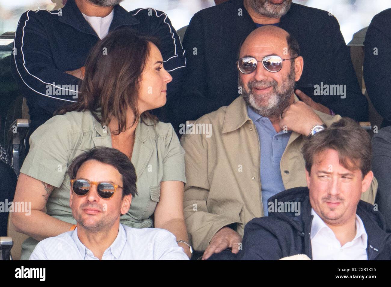 Paris, France. 09th June, 2024. Kad Merad and Julia Vignali attend the ...