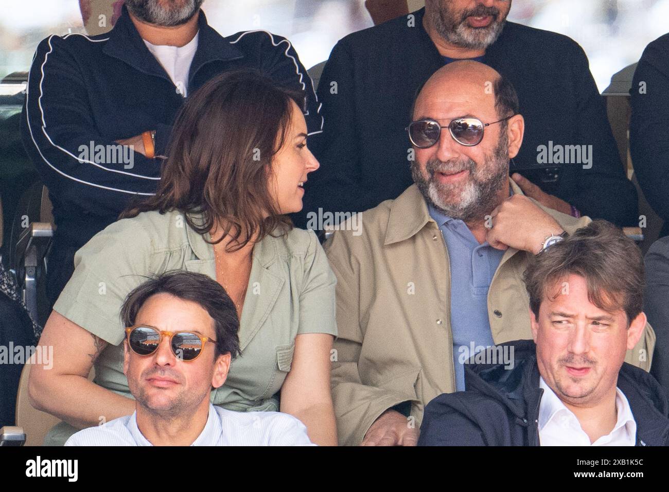 Paris, France. 09th June, 2024. Kad Merad and Julia Vignali attend the ...