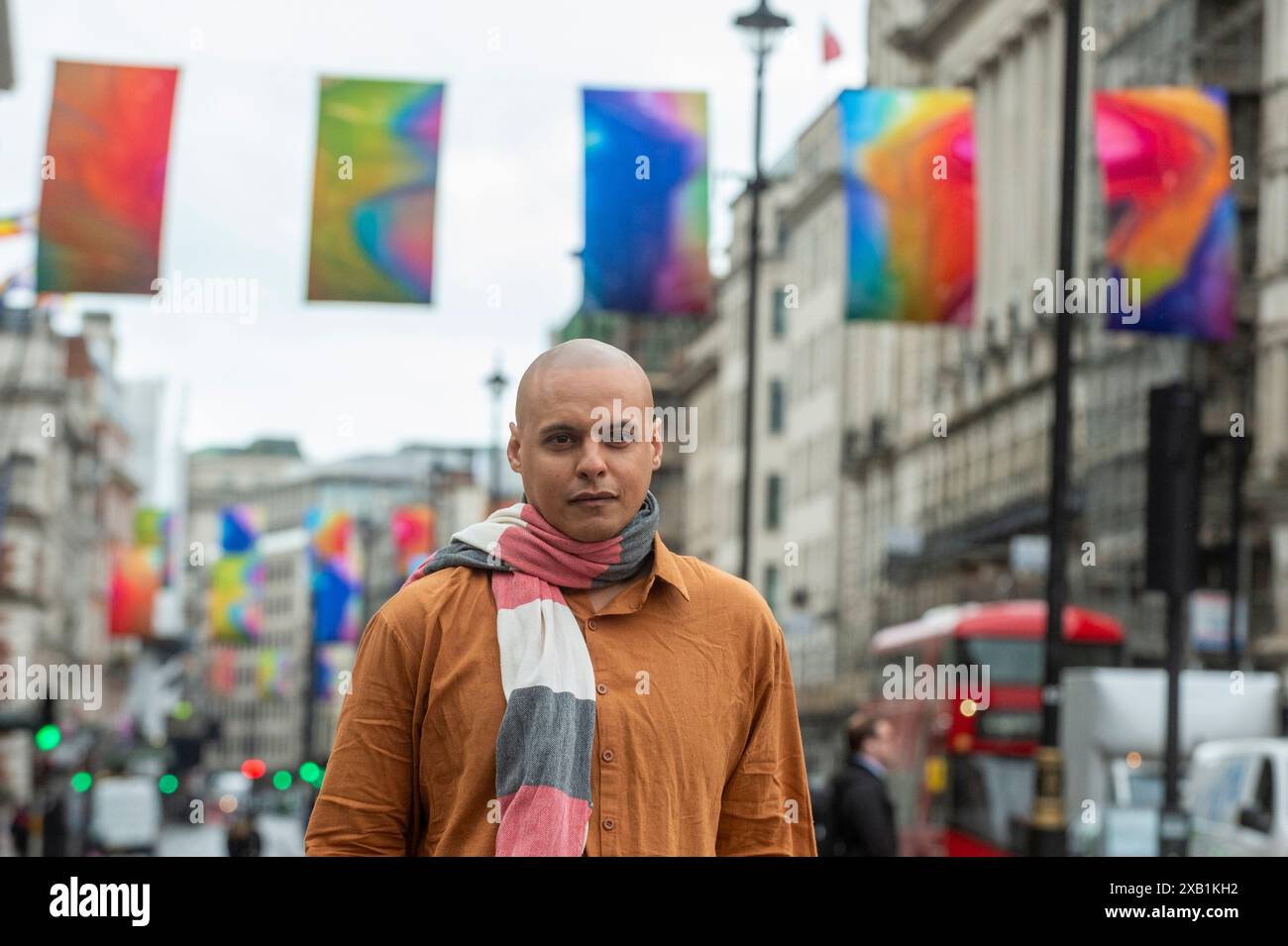 London, UK. 10 June 2024. ‘Rainbow Flags’, on Piccadilly, 10 June - 1 ...