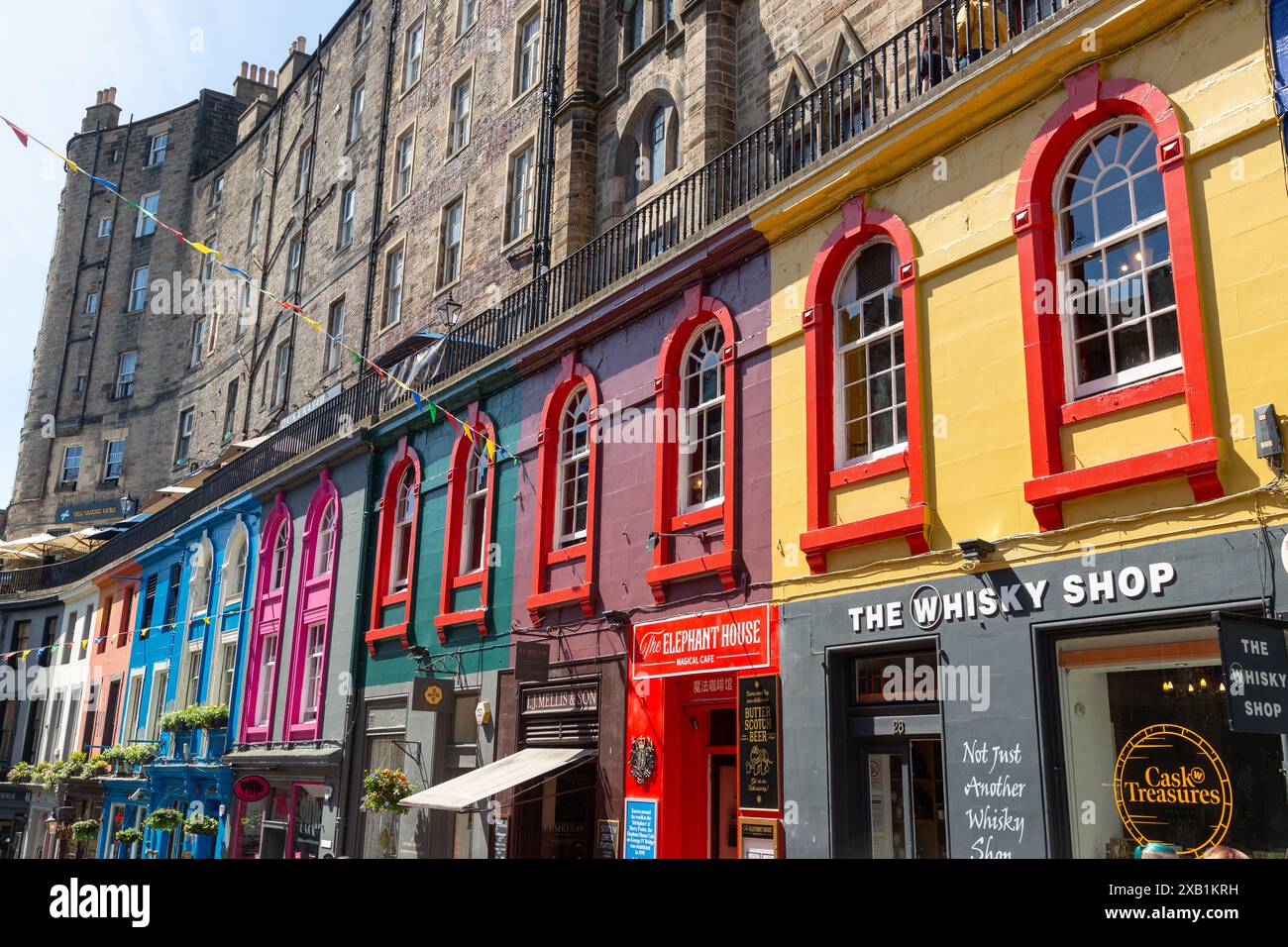 Multi coloured shopfronts hi-res stock photography and images - Alamy