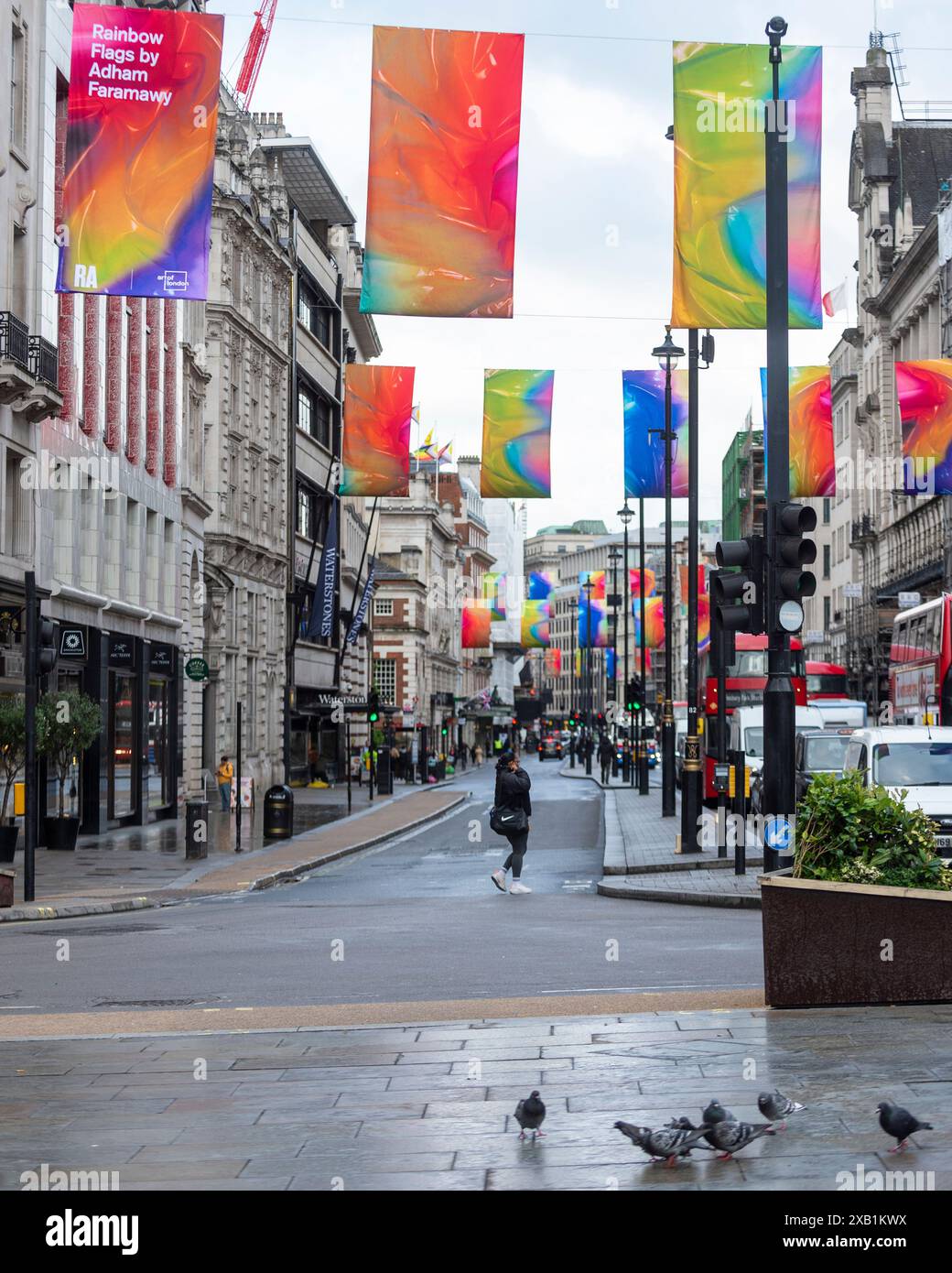 London, UK. 10 June 2024. ‘Rainbow Flags’, on Piccadilly, 10 June - 1 ...