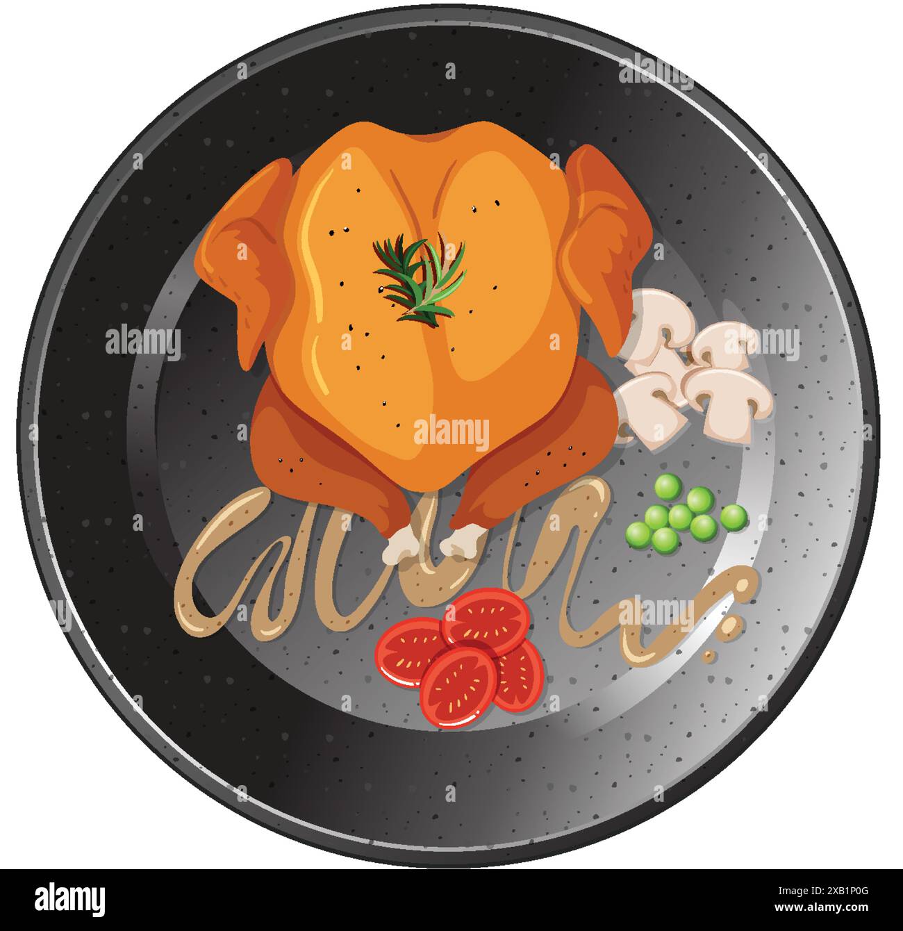 Family roast chicken Cut Out Stock Images & Pictures - Alamy