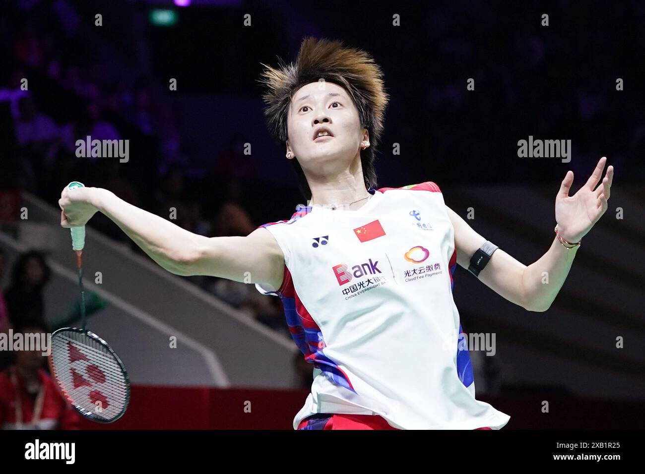 Jakarta, Indonesia. 9th June, 2024. Chen Yu Fei (CHN) Badminton : KAPAL API INDONESIA OPEN 2024 ...