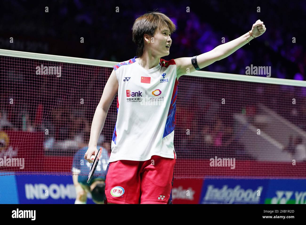 Jakarta, Indonesia. 9th June, 2024. Chen Yu Fei (CHN) Badminton : KAPAL API INDONESIA OPEN 2024 ...