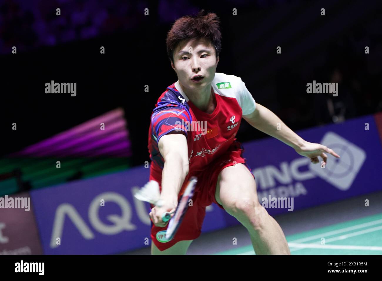 Jakarta, Indonesia. 9th June, 2024. Shi Yu Qi (CHN) Badminton : KAPAL API INDONESIA OPEN 2024 ...