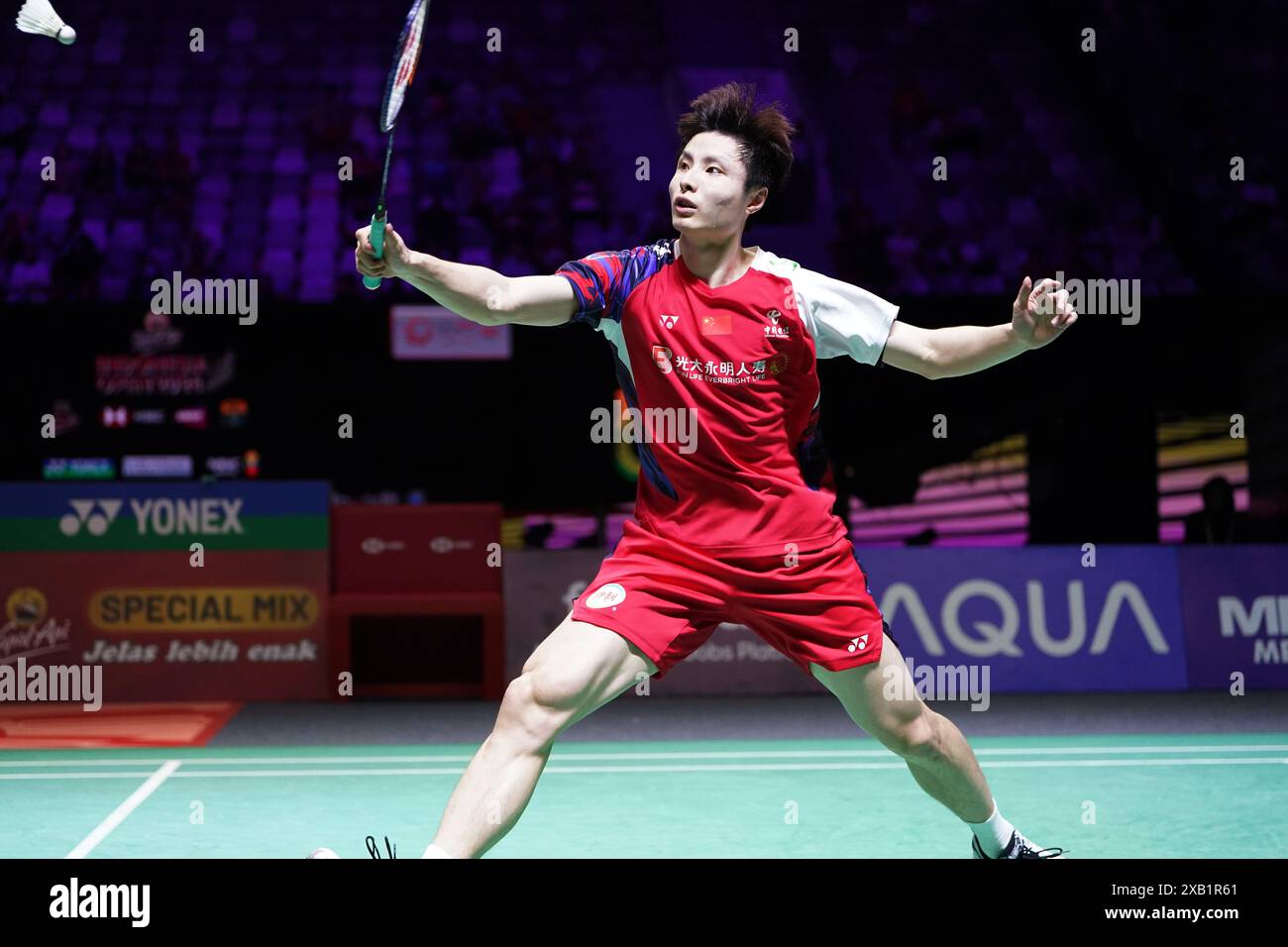 Jakarta, Indonesia. 9th June, 2024. Shi Yu Qi (CHN) Badminton : KAPAL ...