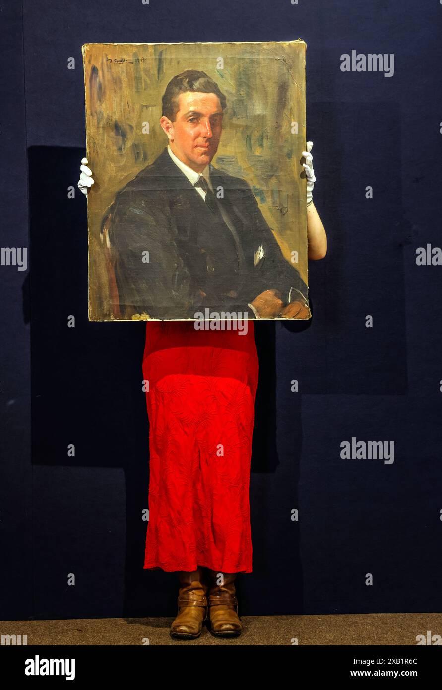 Olympia Auctions, London, UK. 10th June, 202. 1923, Portrait of Charles ...