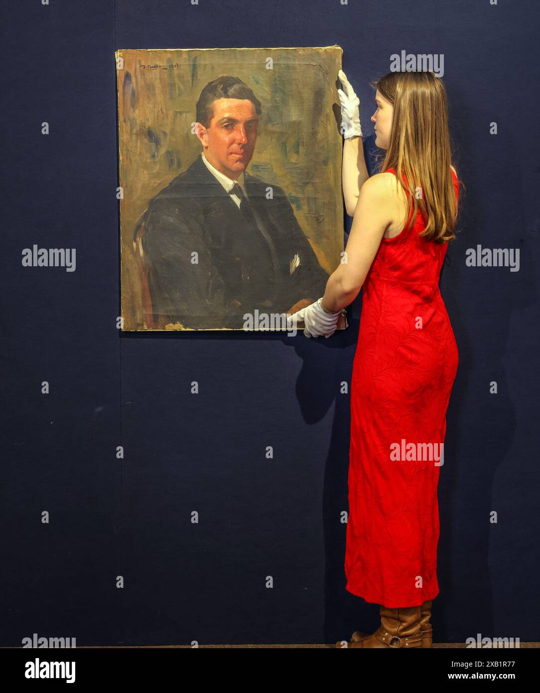 Olympia Auctions, London, UK. 10th June, 202. 1923, Portrait of Charles ...