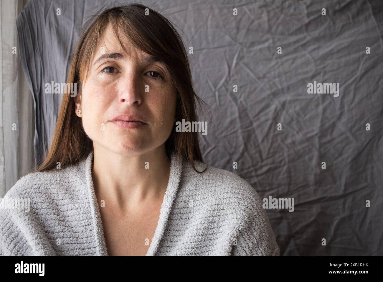 alone sad women crying indoors one person unhappy face depression pain ...