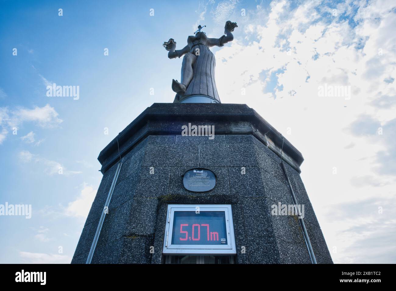 Bodensee, Pegelstand in Konstanz bei 5,07 m *** Lake Constance, water ...