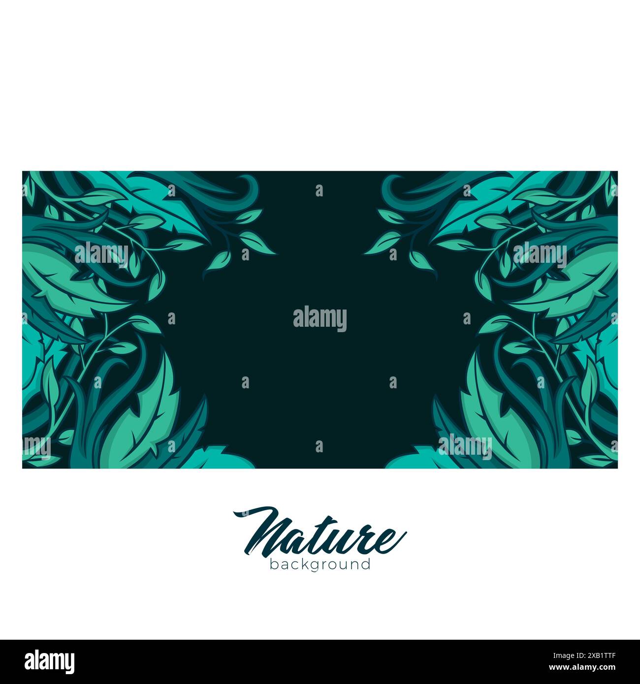 Nature Leaves Background Simple Design With Green Color Combination ...