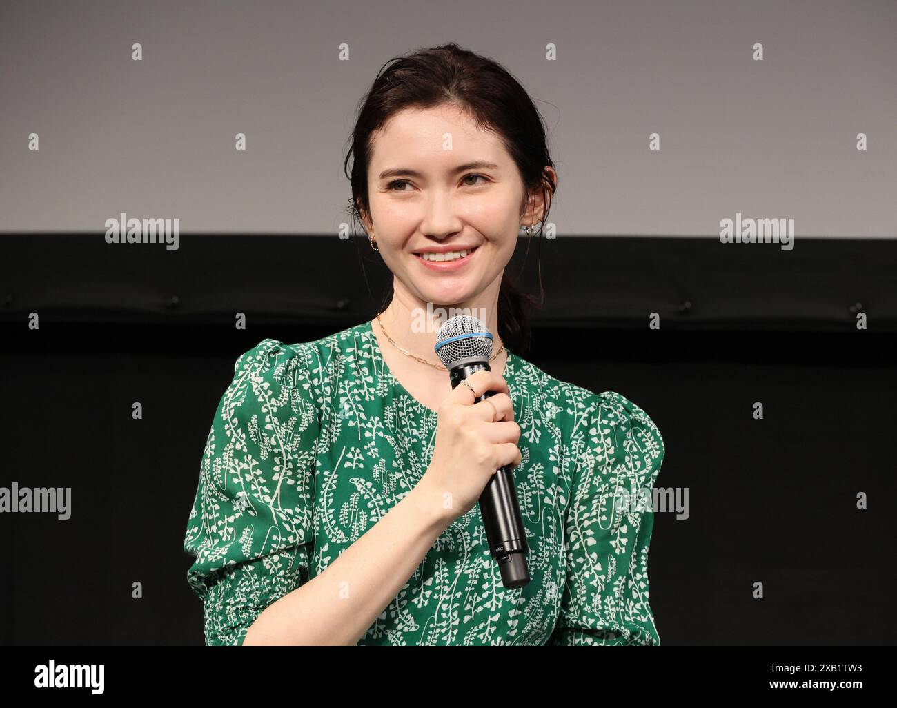 Tokyo, Japan. 8th June, 2024. Japanese model Saya Ichikawa speaks at a ...