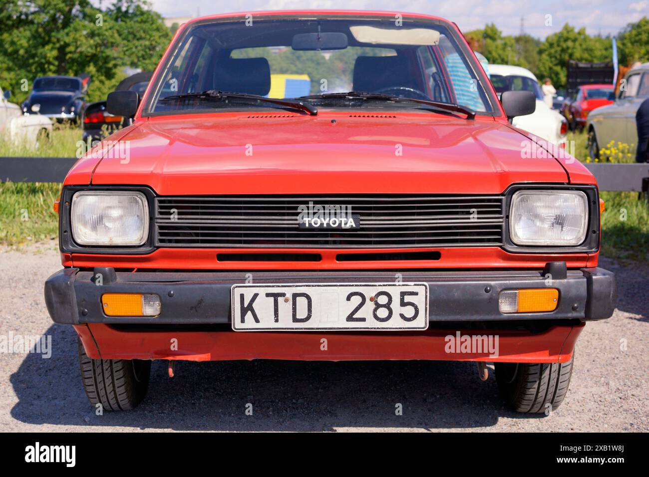Front view of Toyota Starlet Stock Photo - Alamy