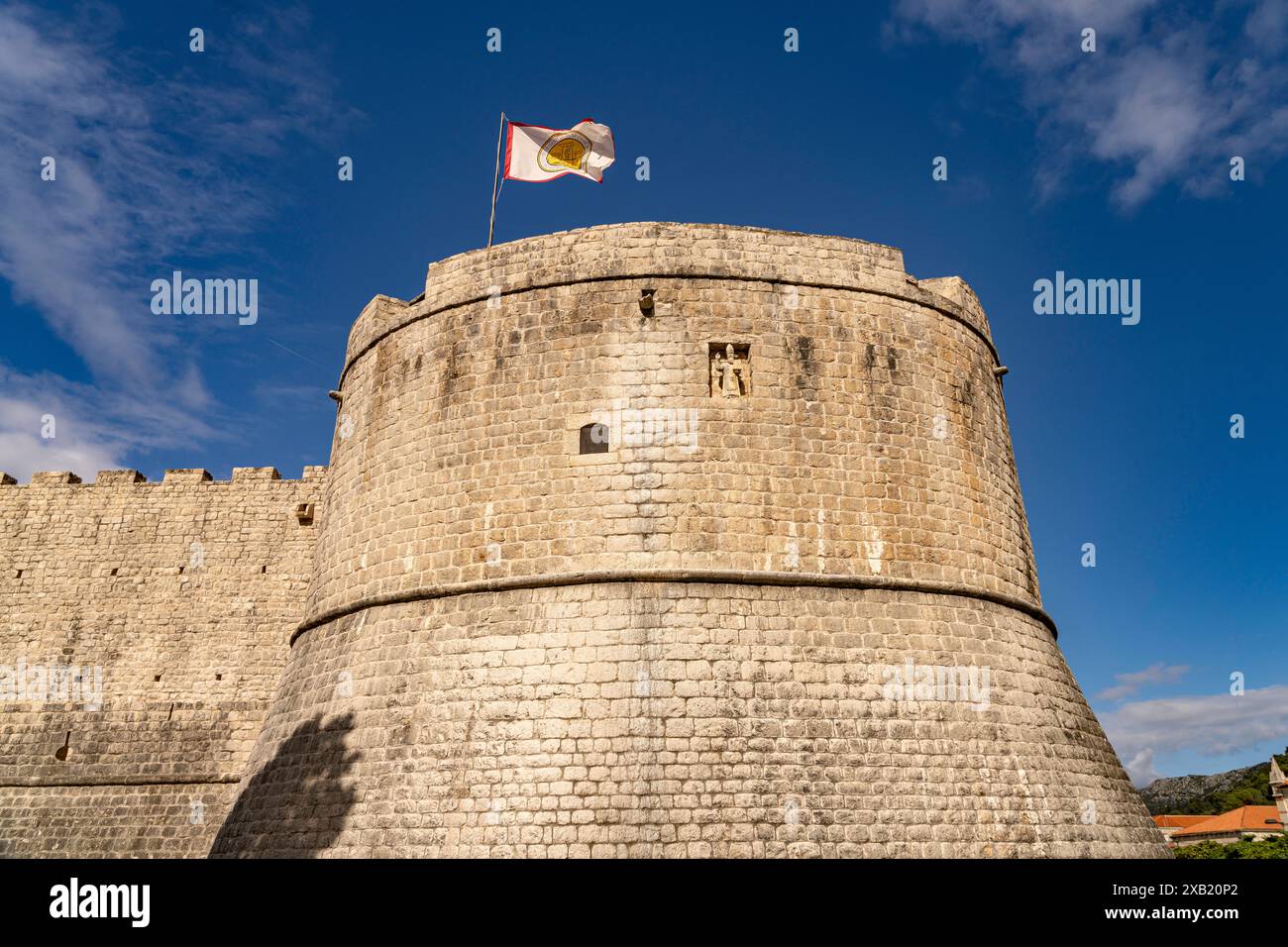 Festung Veliki Kastio Die Festung Veliki Kastio in Ston, Kroatien ...
