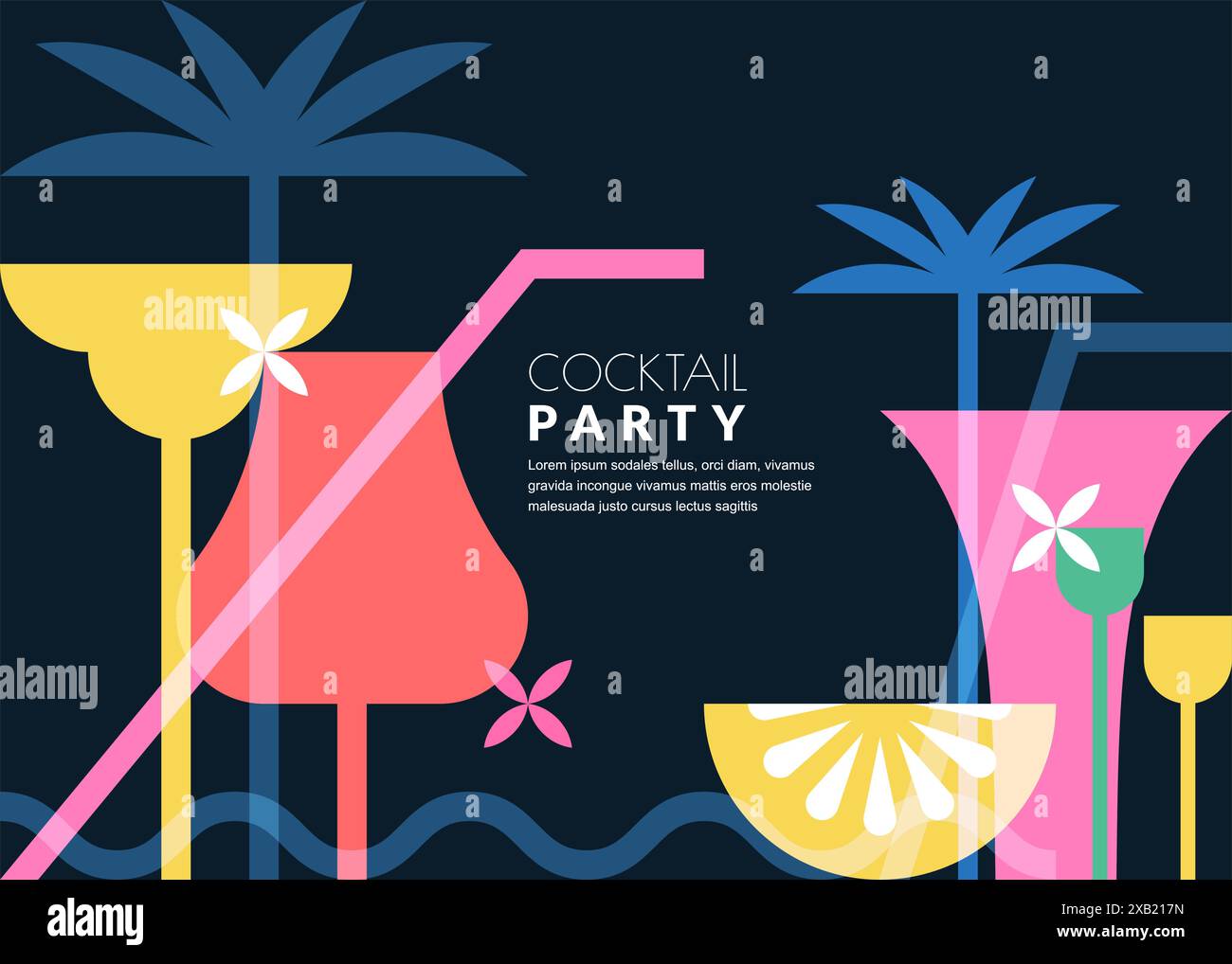 Fruit smoothie beach background Stock Vector Images - Alamy