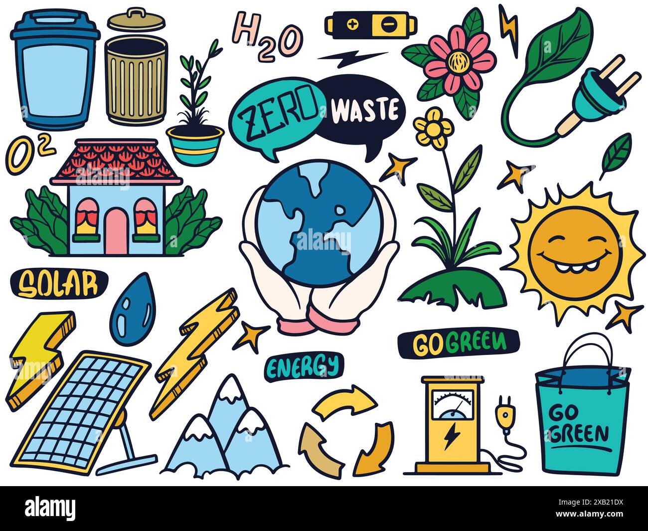 Renewable sticker Stock Vector Images - Alamy