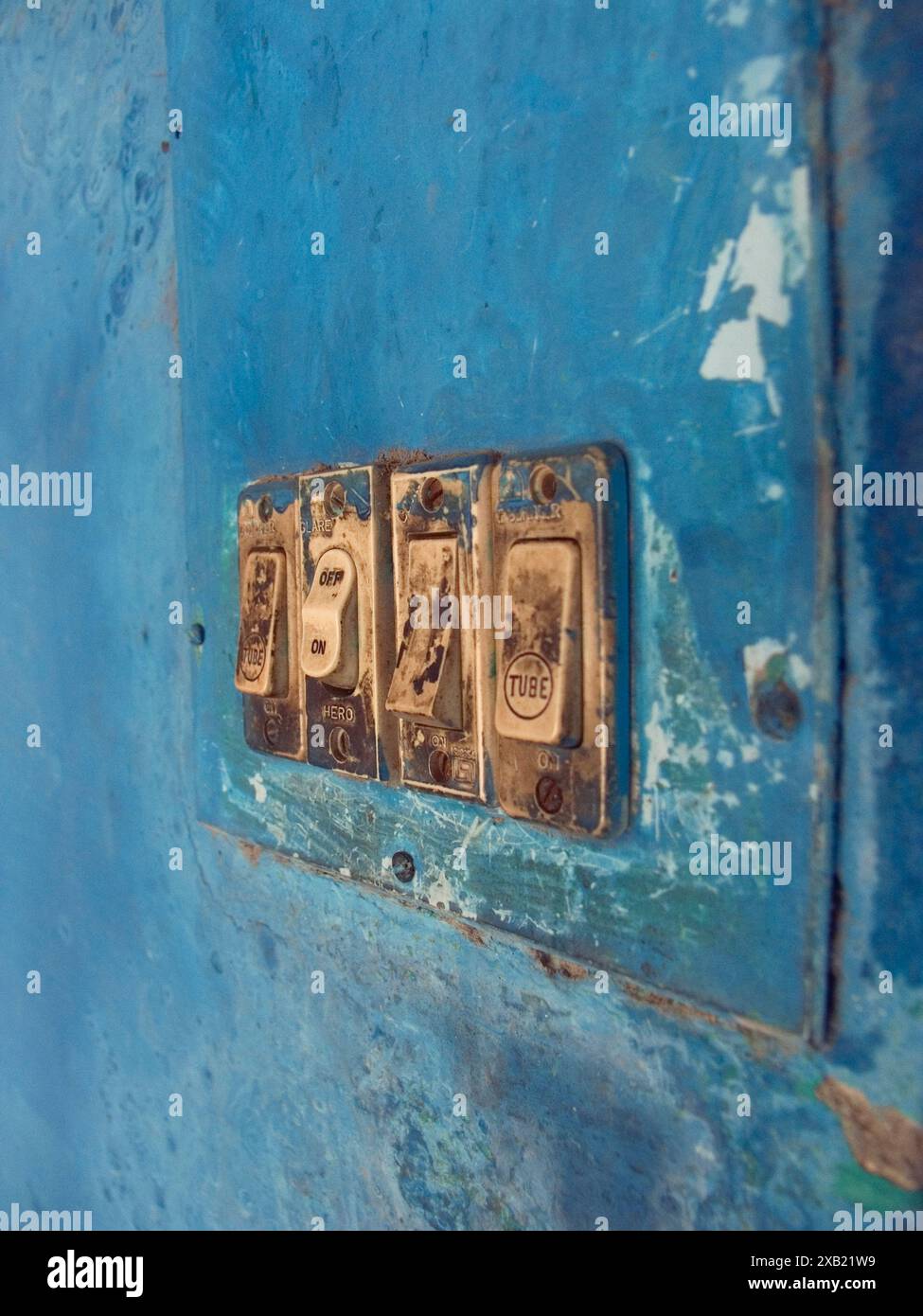 Old electric switches Stock Photo - Alamy