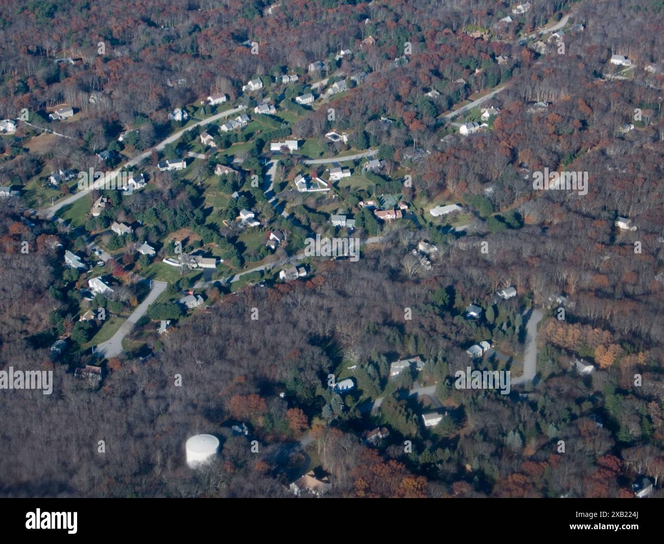 Houses seen from a jet plane Stock Photo - Alamy