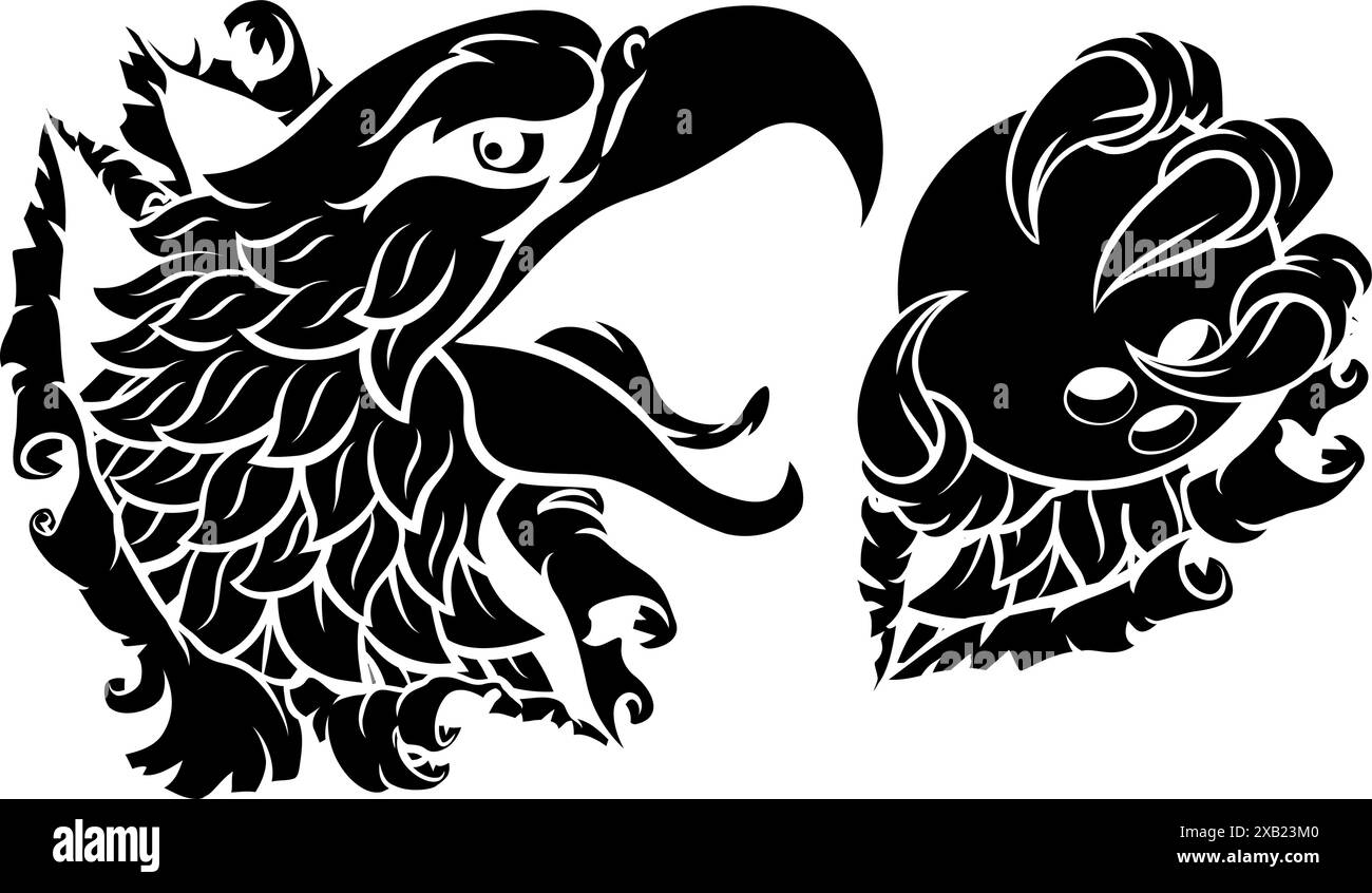 Eagle rip logo hi-res stock photography and images - Alamy