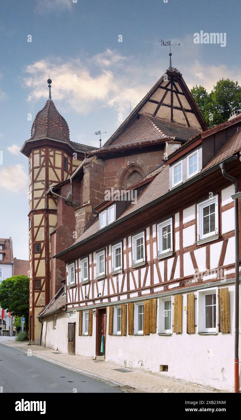 geography / travel, Germany, Bavaria, Bad Windsheim, minster of the ...