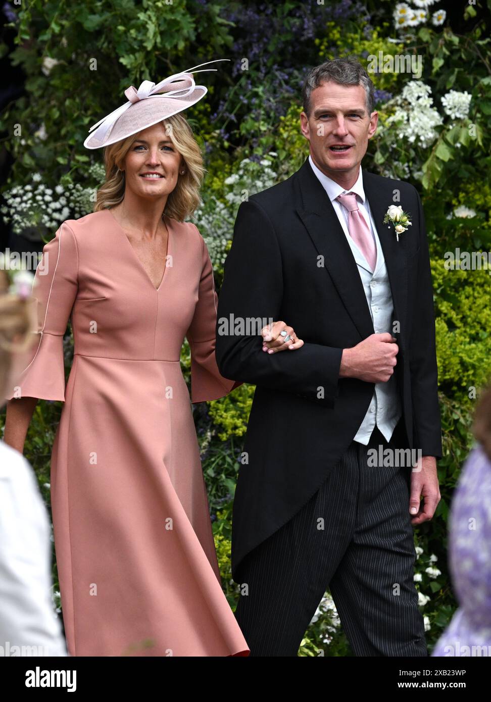 Chester, UK. June 7th, 2024. Lady Edwina Grosvenor and Dan Snow at the ...