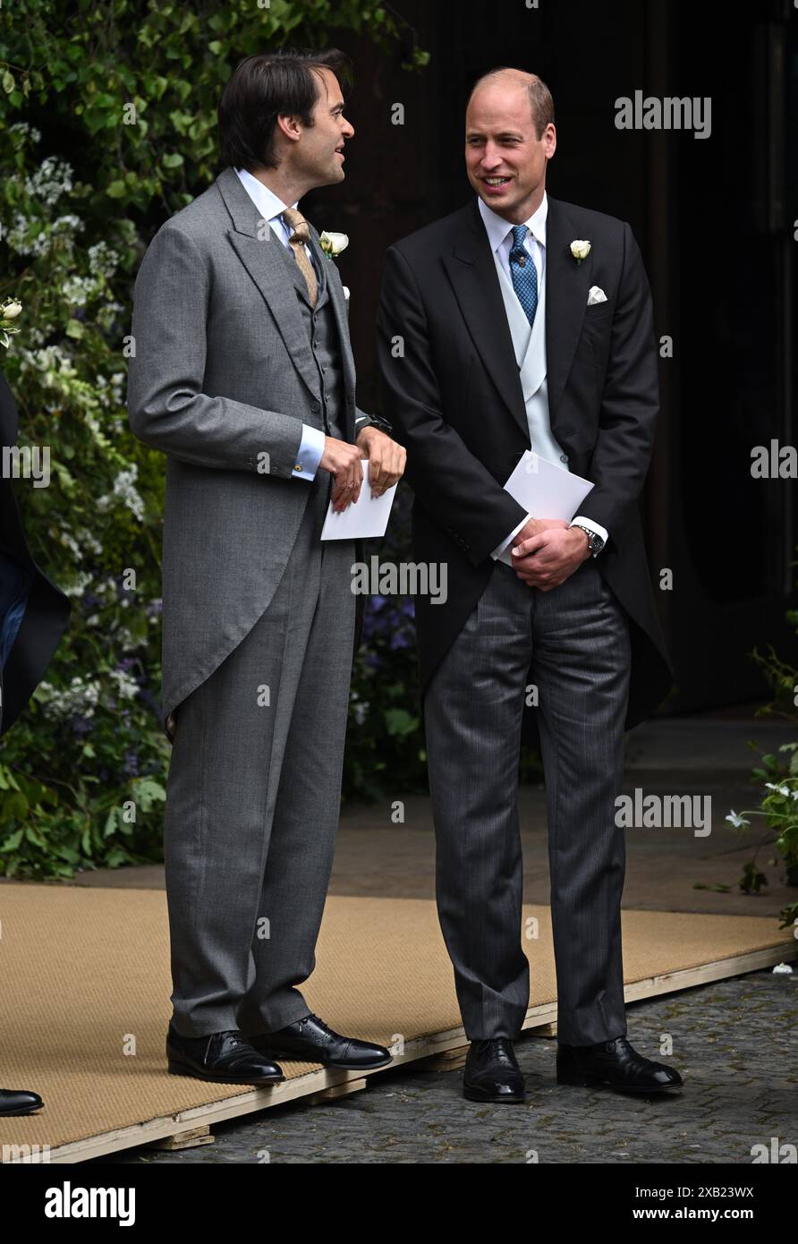 Chester, UK. June 7th, 2024. William van Cutsem and Prince William ...