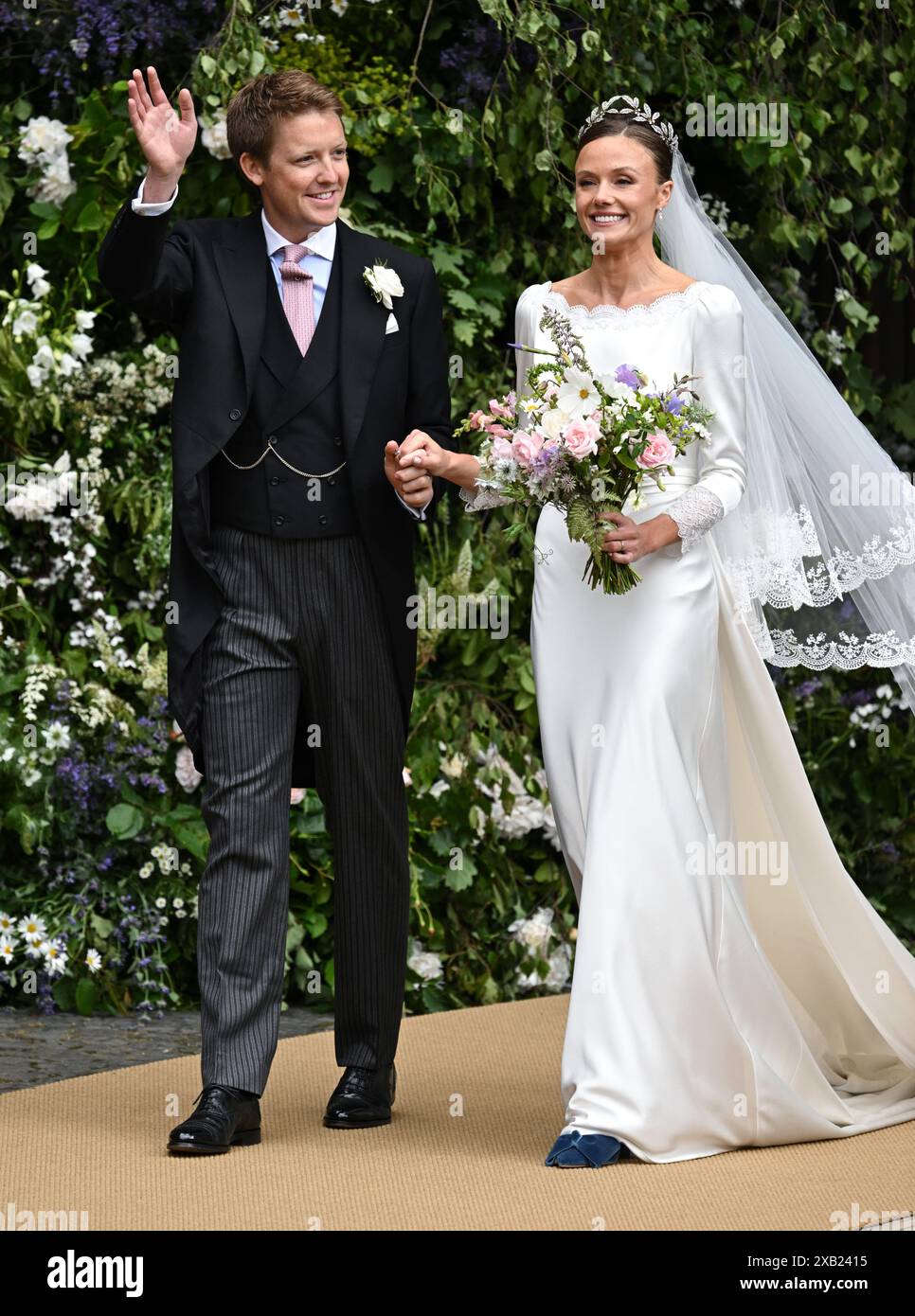 Chester, UK. June 7th, 2024. The wedding of Hugh Grosvenor, Duke of ...