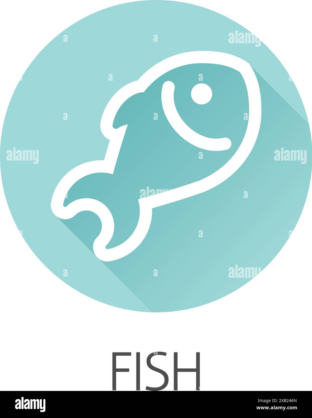 Fish Seafood Food Icon Concept Stock Vector Image & Art - Alamy
