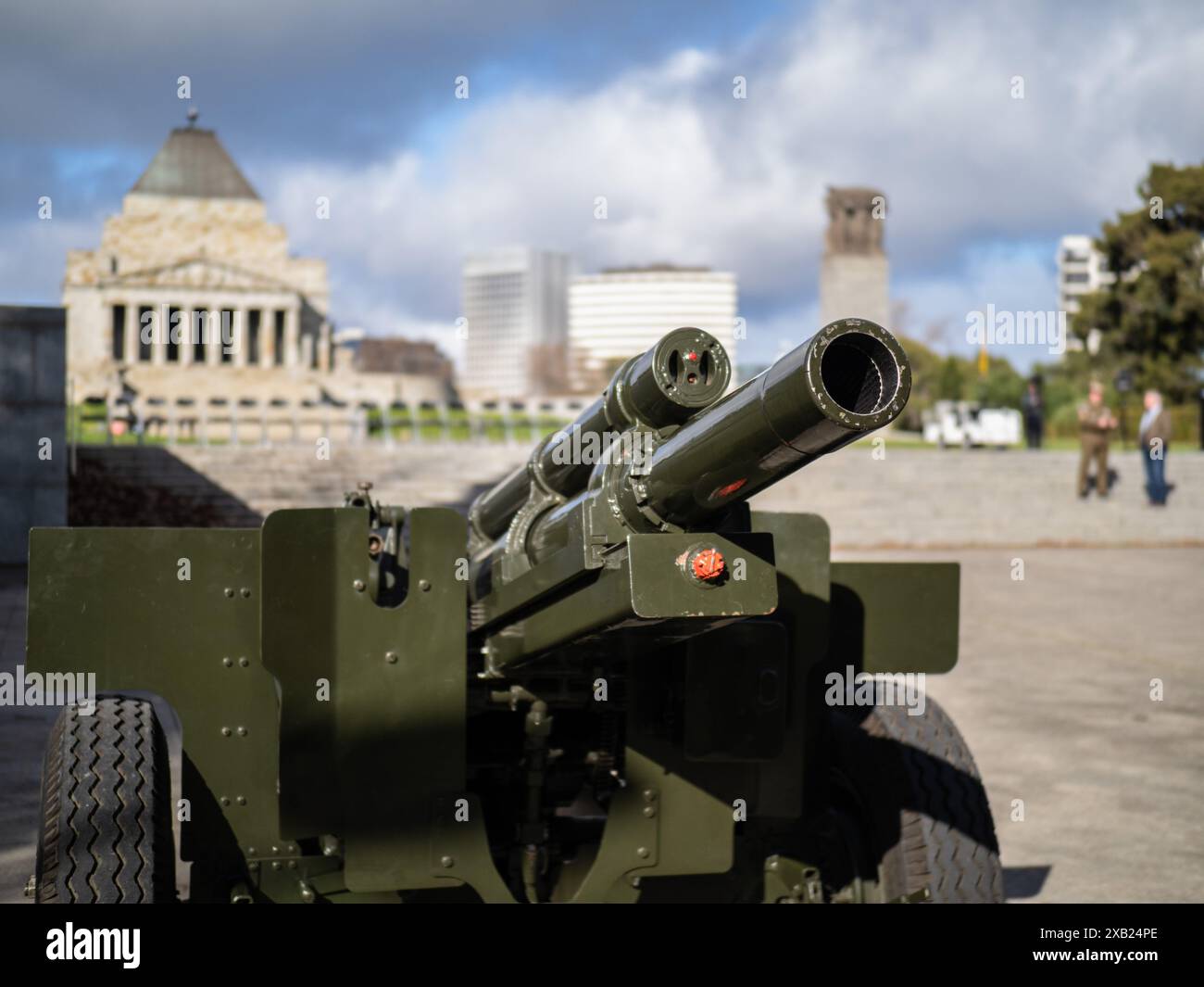 Melbourne, Australia. 08th June, 2024. A Howitzer field gun at the ...