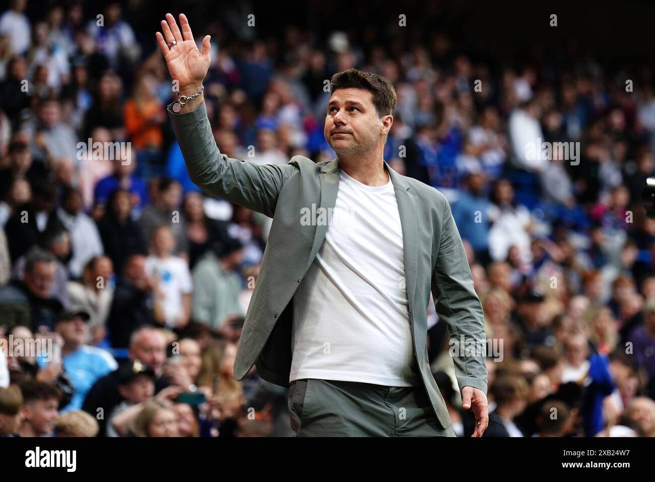 World XI head coach Mauricio Pochettino before Soccer Aid for UNICEF ...