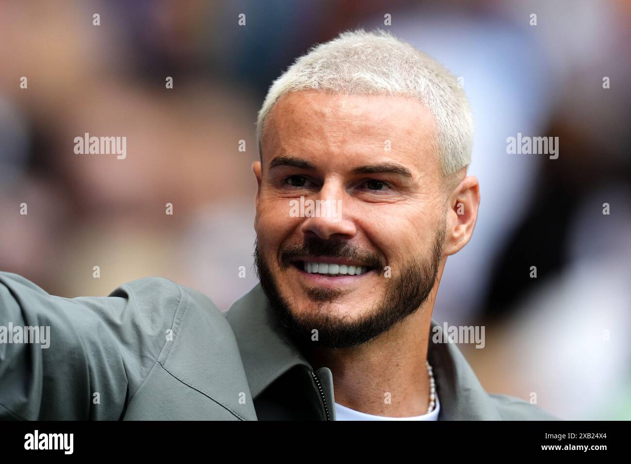 Billy Wingrove before Soccer Aid for UNICEF 2024 at Stamford Bridge ...