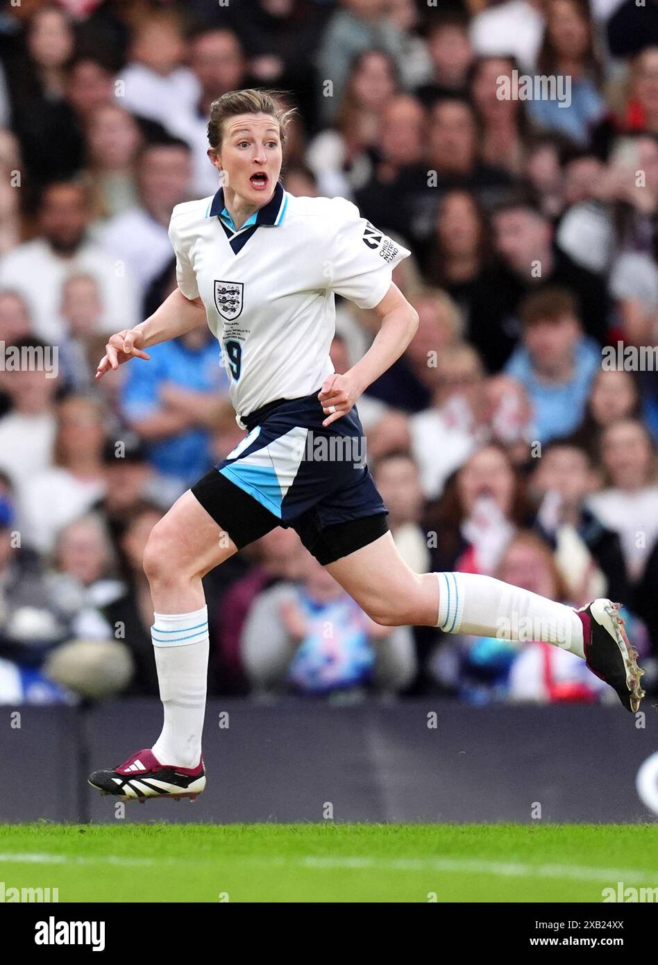 England's Ellen White in action during Soccer Aid for UNICEF 2024 at ...