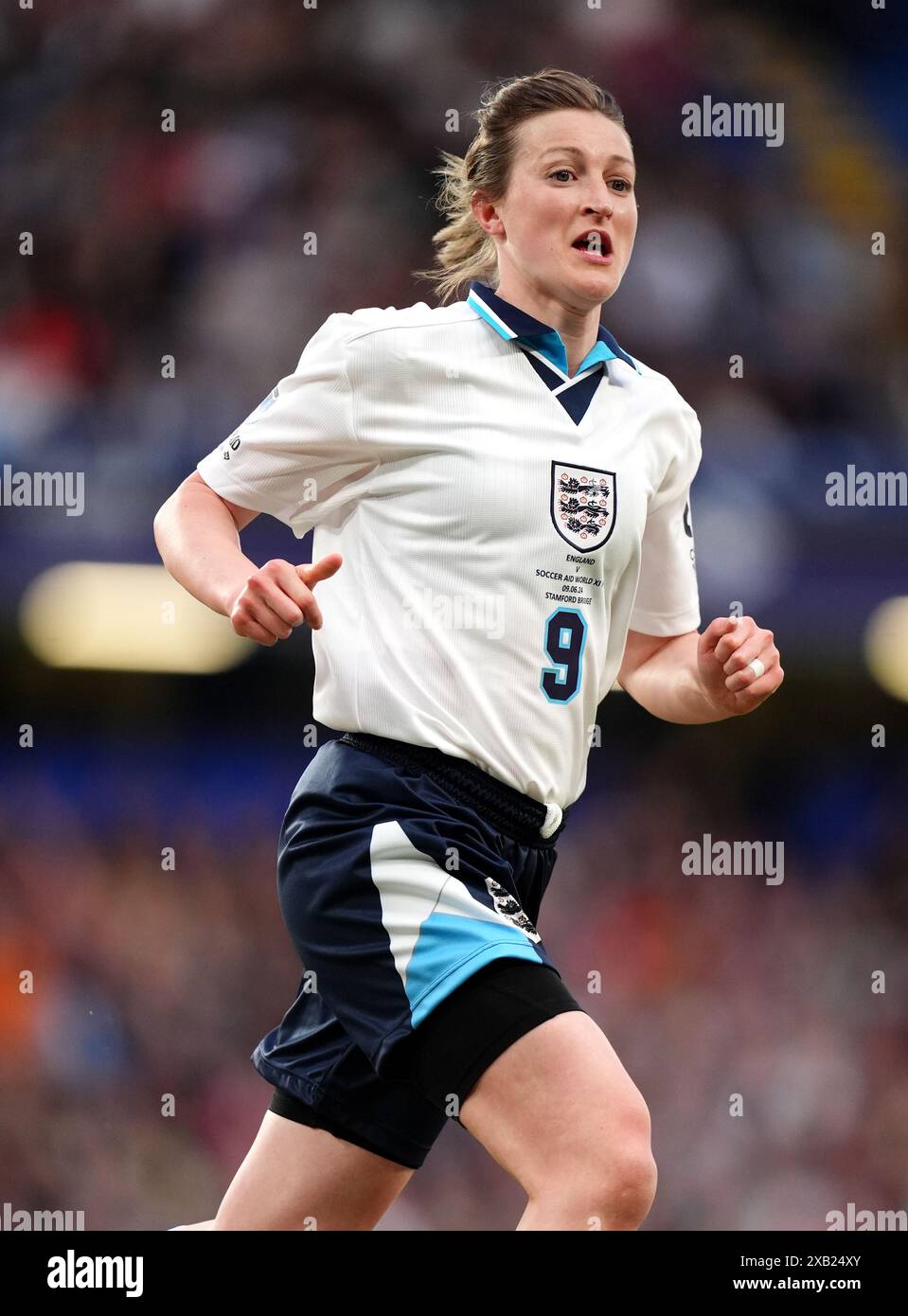 England's Ellen White during Soccer Aid for UNICEF 2024 at Stamford ...