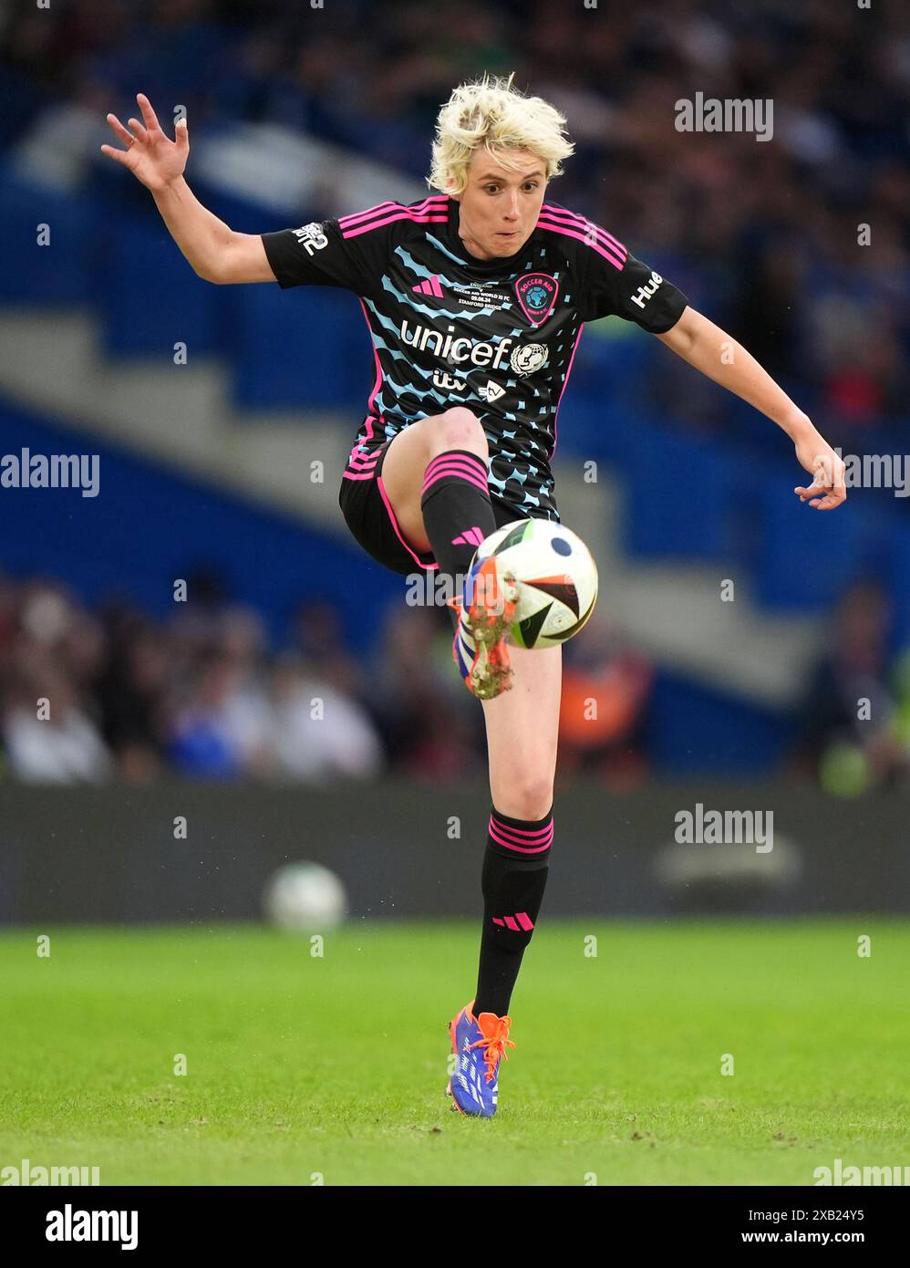 World XI's Maisie Adam during Soccer Aid for UNICEF 2024 at Stamford ...