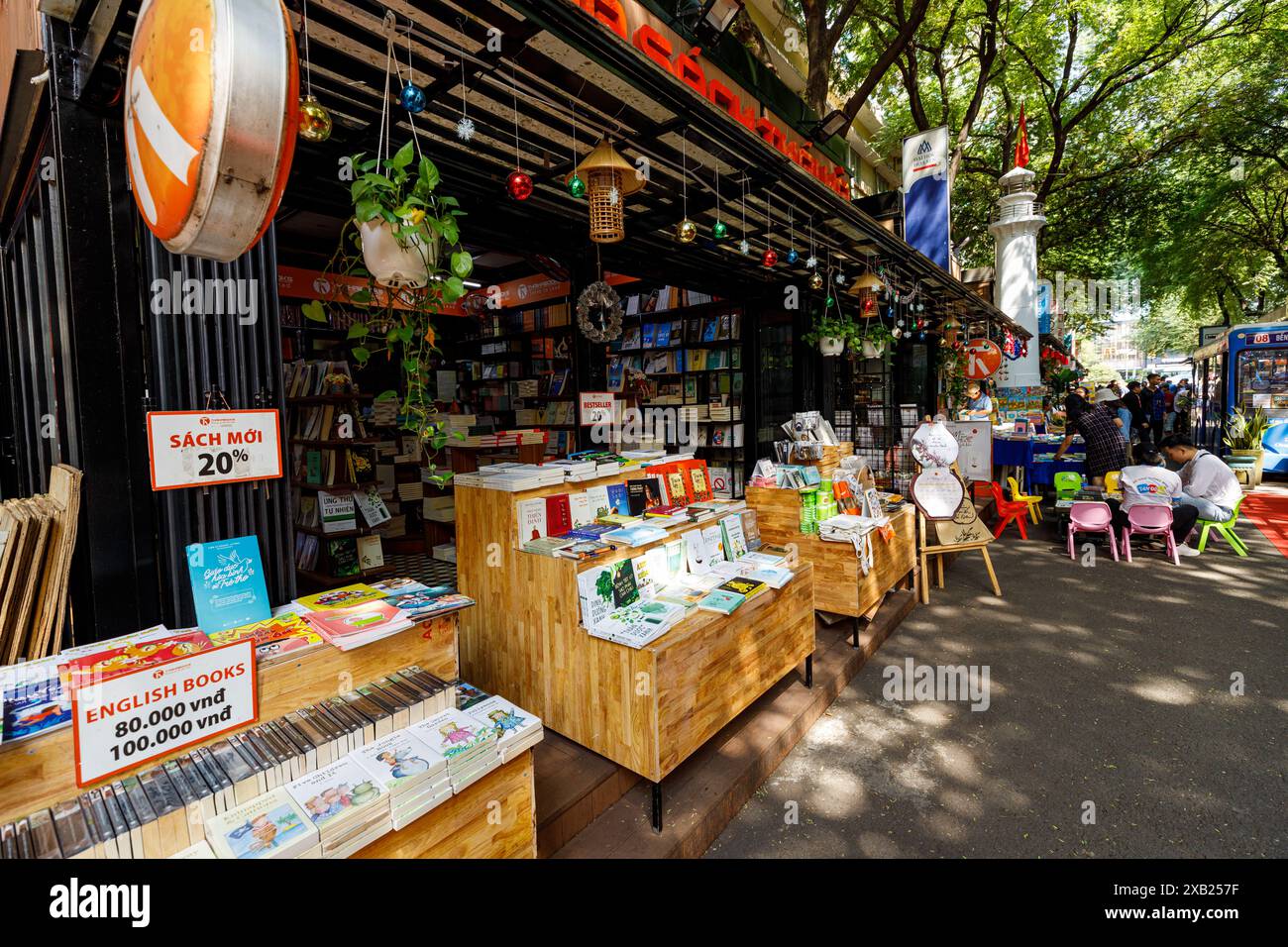 The Book Street of Saigon in Ho Chi Minh City in Vietnam Stock Photo ...