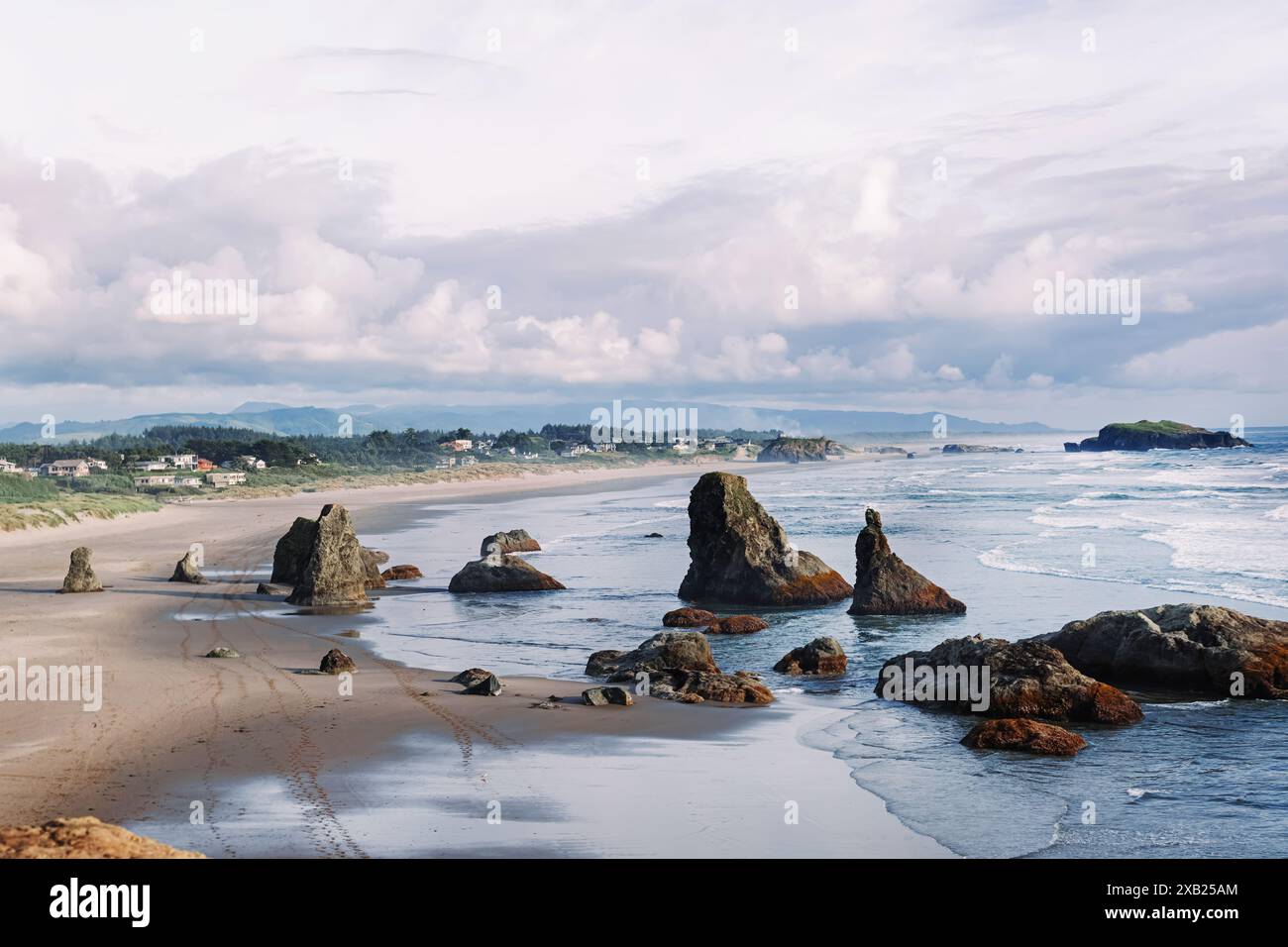 Scenic view of Oregon coast Stock Photo - Alamy
