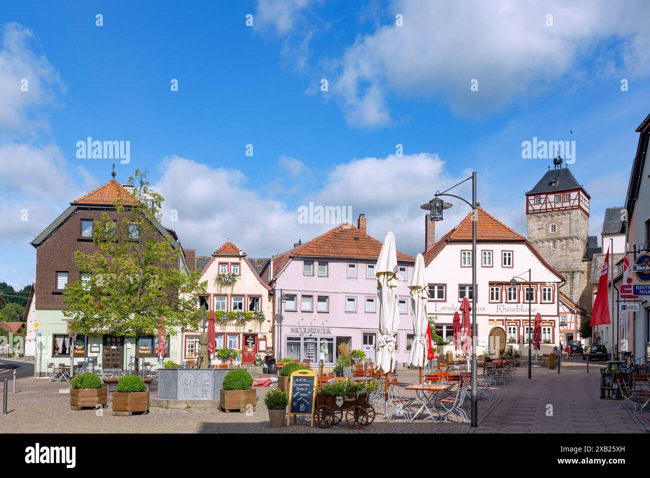 geography / travel, Germany, Bavaria, Bischofsheim, marketplace ...