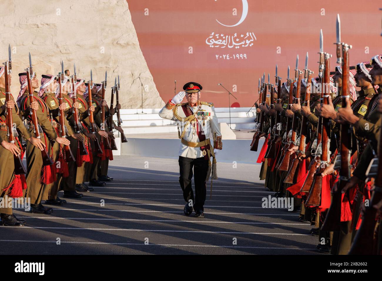 King Abdullah II of Jordan, Queen Rania and the Royal Family attend a ...