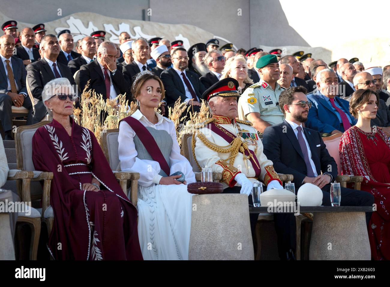 King Abdullah II of Jordan, Queen Rania and the Royal Family attend a ...